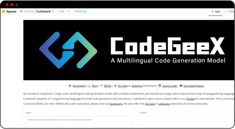 CodeGeeX - Best AI Tool for CodeGeeX is a large-scale multilingual c ...