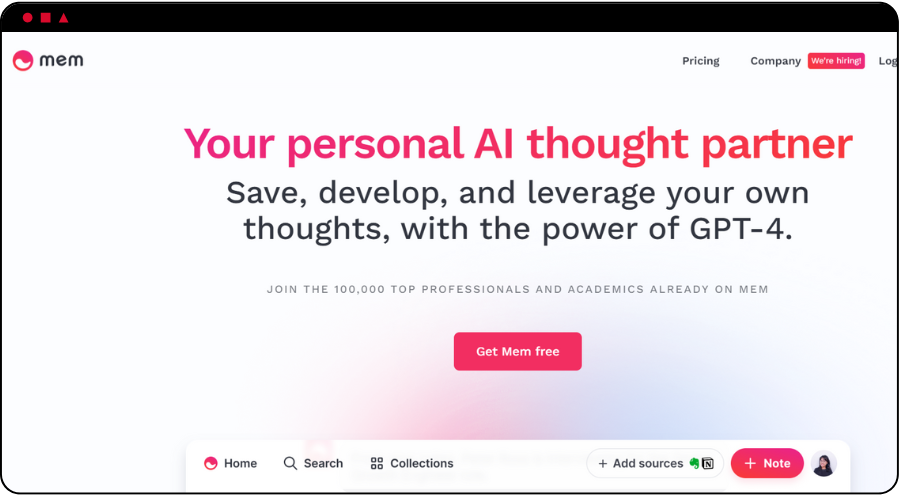 Mem.ai - Best AI Tool for Let AI organize your team’s work—from me ...