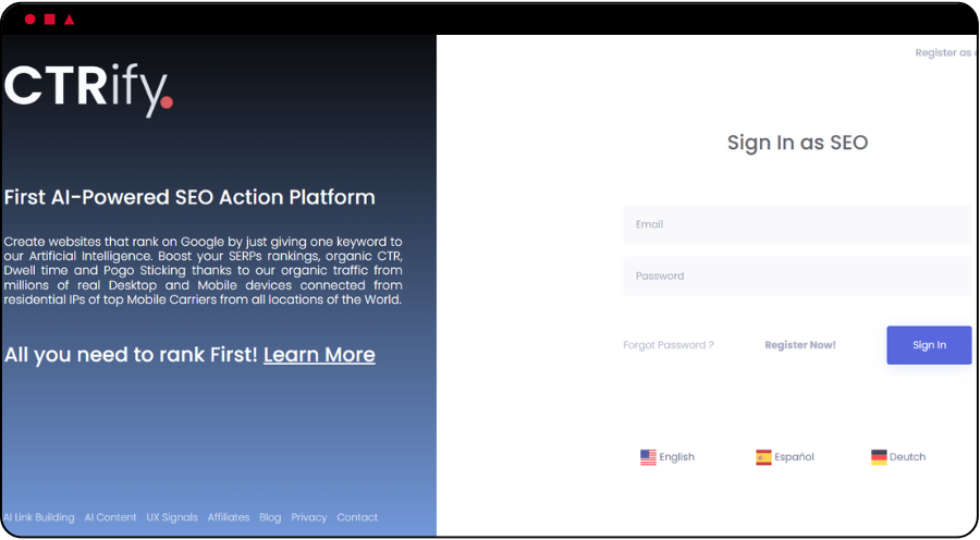 CTRify - Best AI Tool for First AI-Powered SEO Action Platform C ...